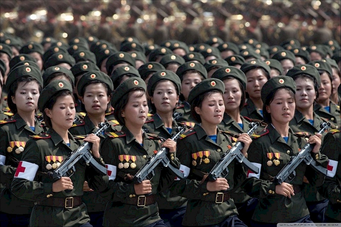 North Korean Female Military Ultra Hd Desktop Background Wallpaper For