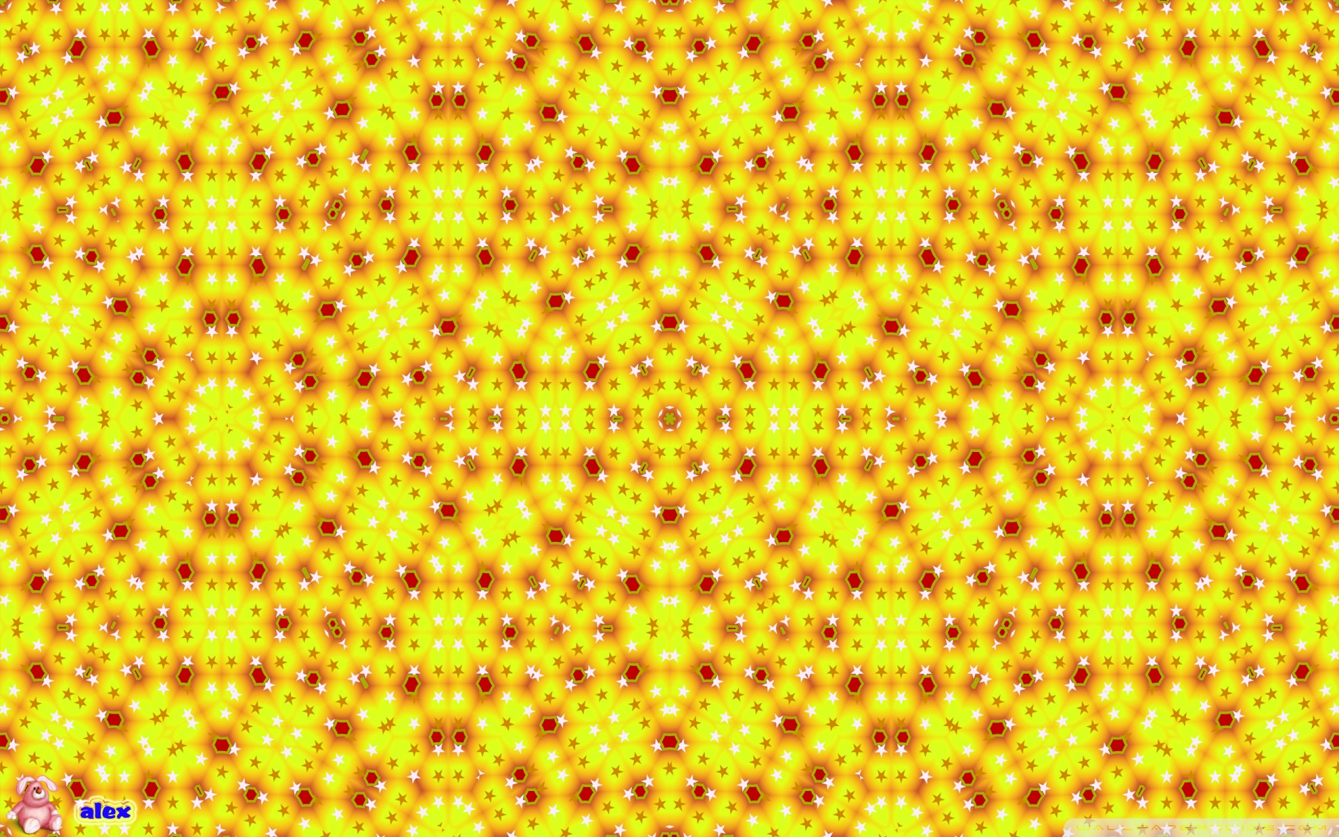 Abstract Stars (Yellow) Ultra HD Desktop Background Wallpaper for ...