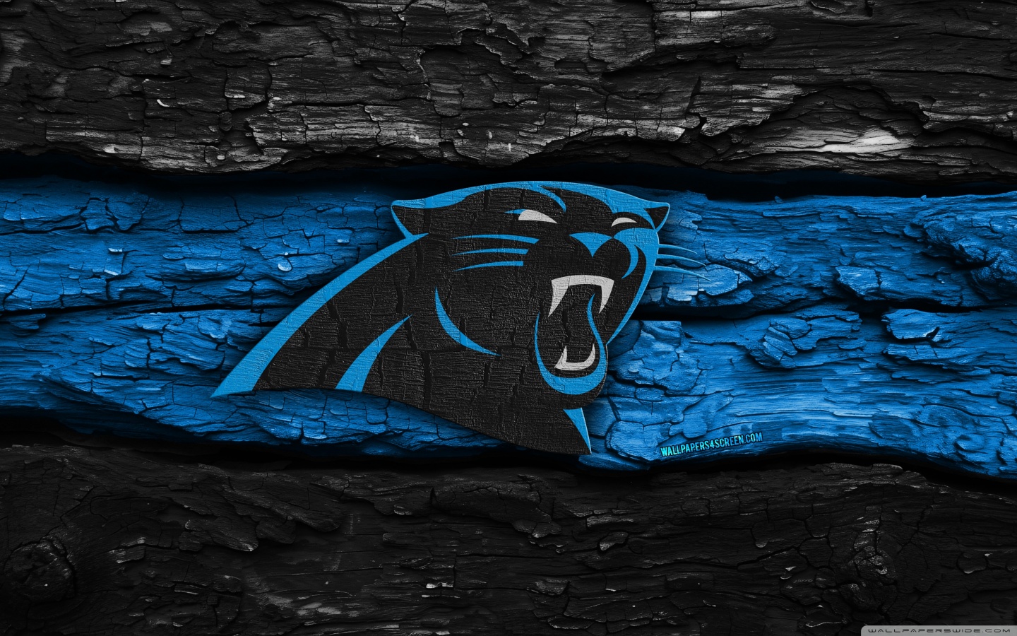 Carolina Panthers Wooden Logo 4K UHD Wallpaper for UltraHD Desktop and ...