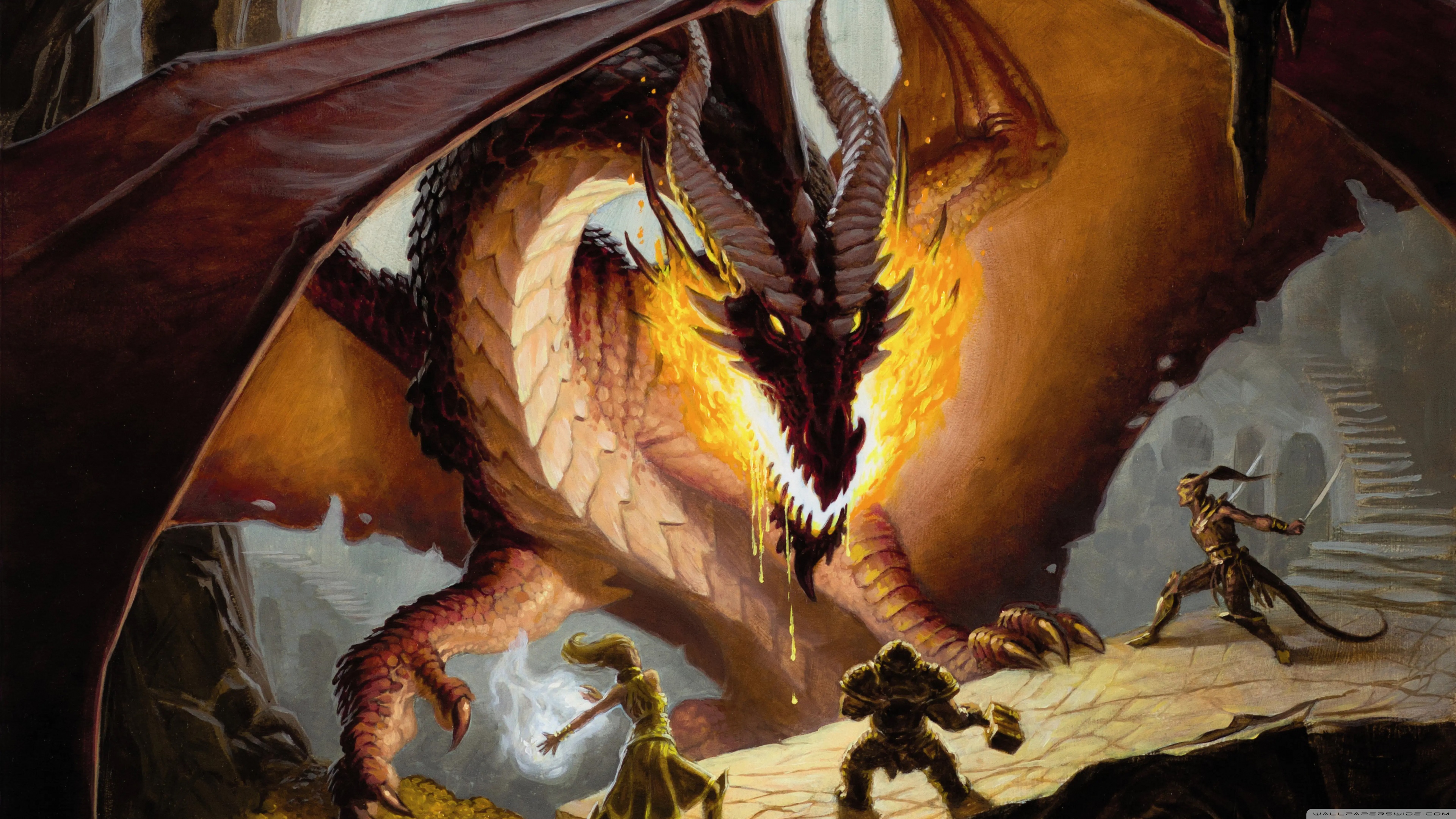 Dungeons and Dragons Wizards of the Coast Red Dragon in its Lair 4K UHD ...