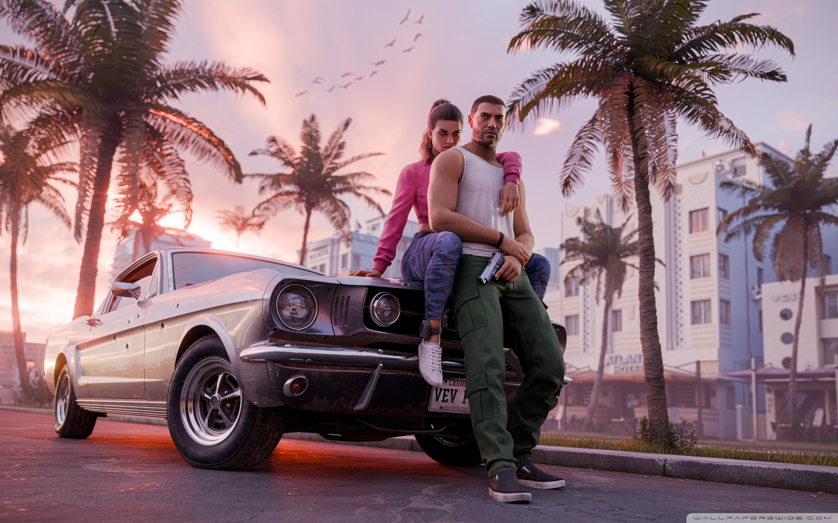 Grand Theft Auto VI, GTA 6, VideoGame, 2025, Games, Gaming, Vice City, Jason, Lucia 4K UHD ...