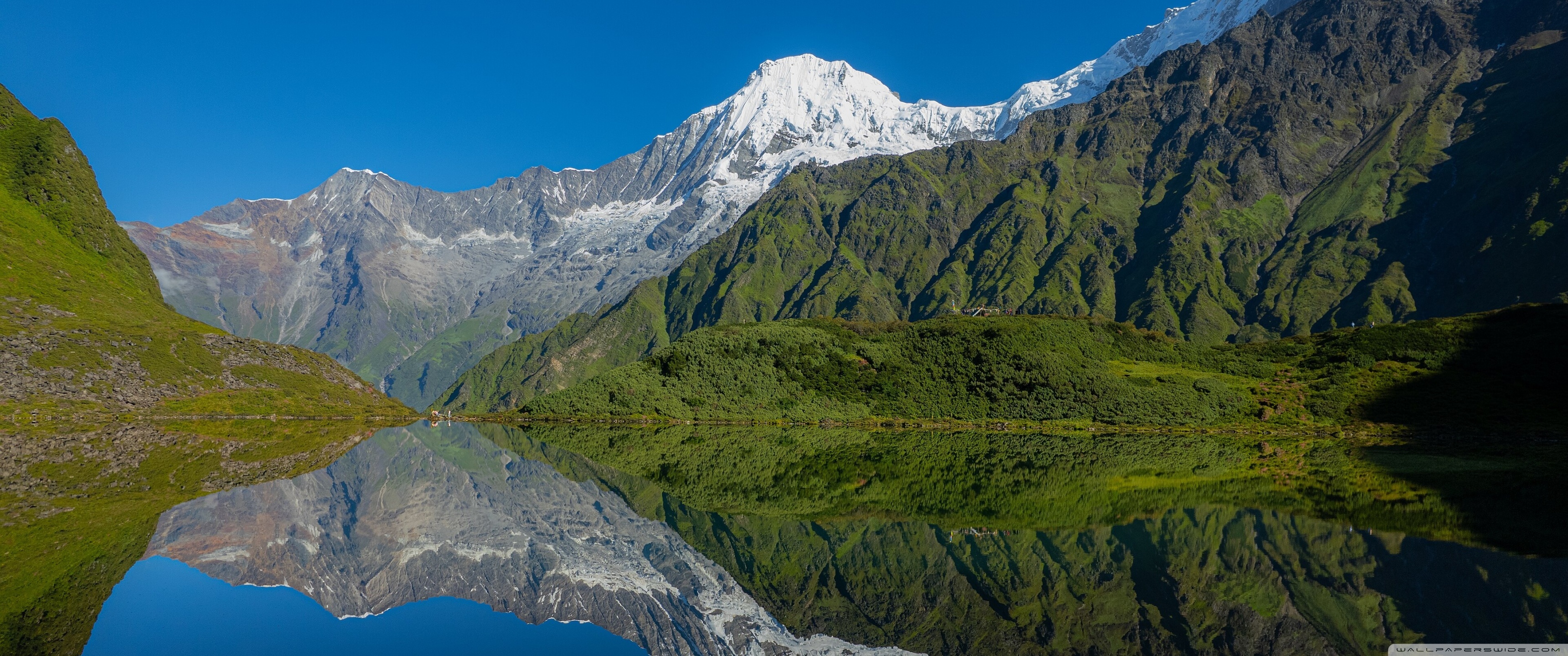 Kalo Daha Lake Ruby Valley Mountain Reflection 4K UHD Wallpaper for ...