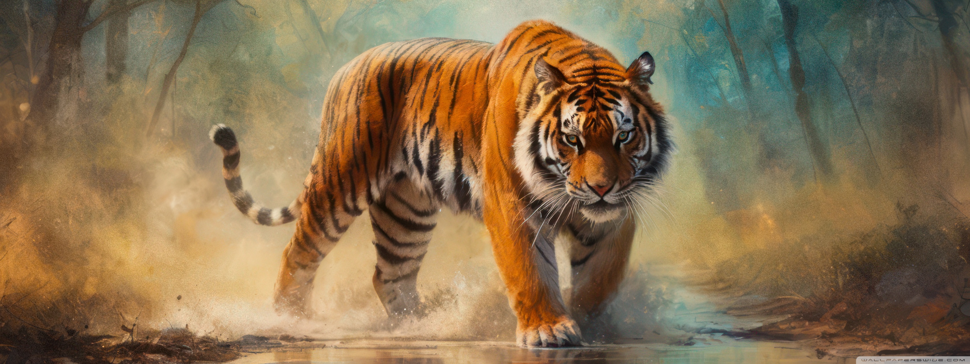 Realistic Color Pencil Drawing of a Tiger 4K UHD Wallpaper for UltraHD ...