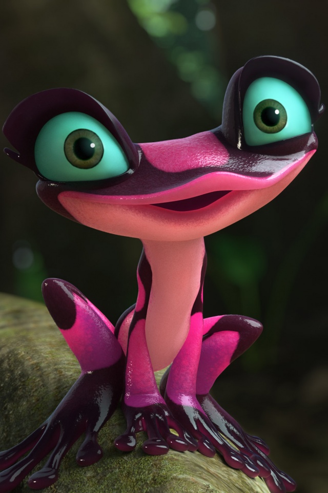 Rio 2 (2014) Gabi the Pink Frog Ultra HD Desktop Background Wallpaper ...