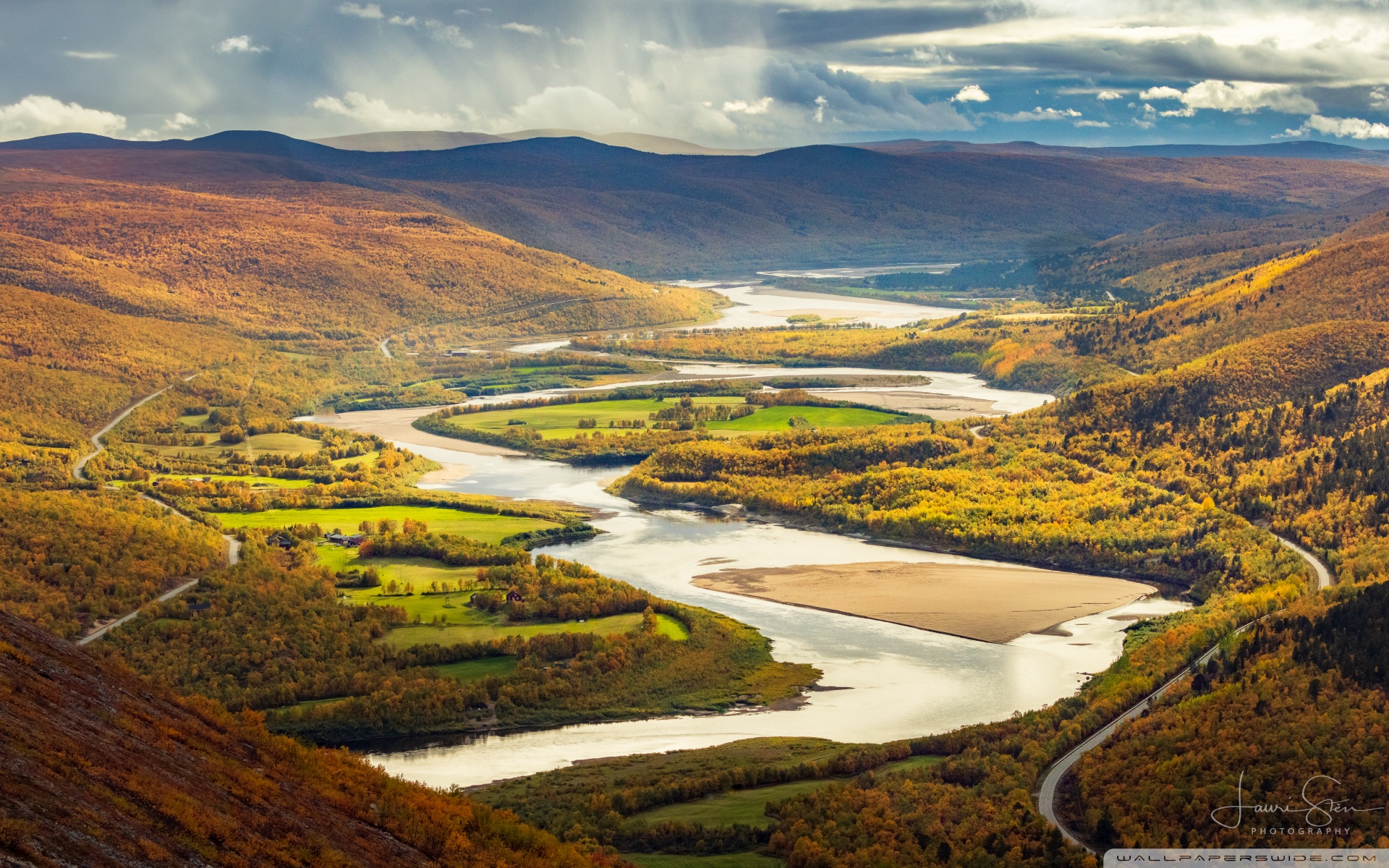 Scenic River, Autumn, River Teno, Finland, Arctic Nature, Fall Foliage ...