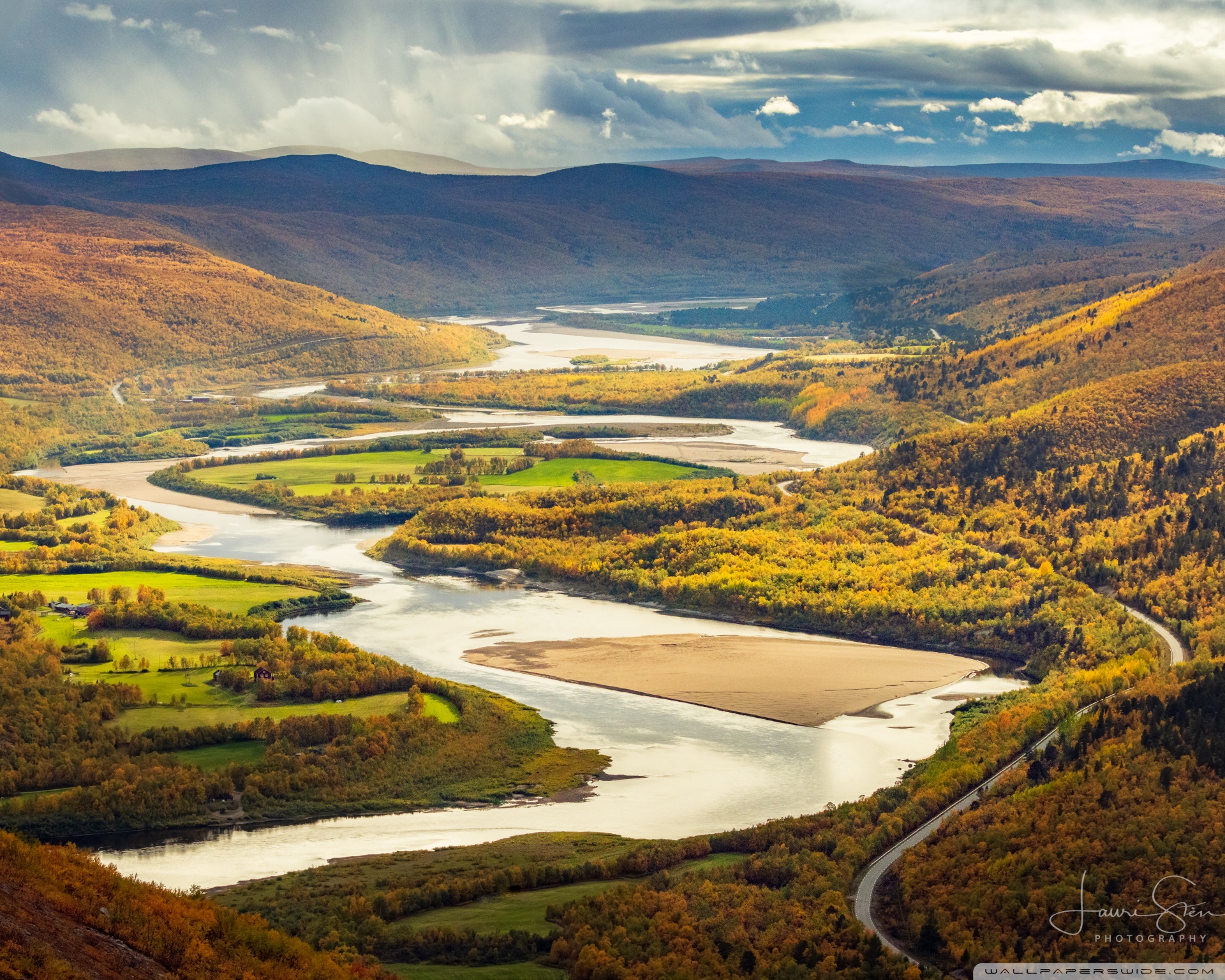 Scenic River, Autumn, River Teno, Finland, Arctic Nature, Fall Foliage ...