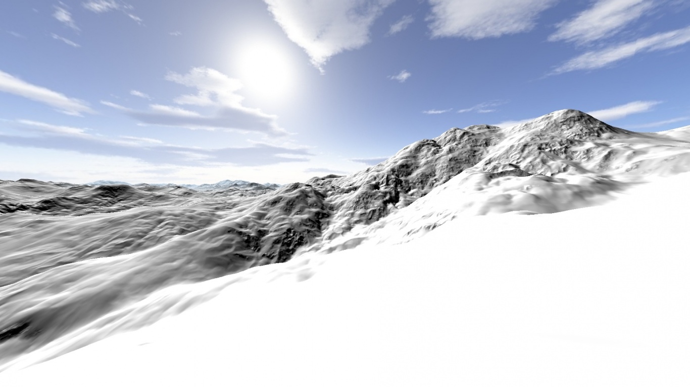 Snow Valley 4K UHD Wallpaper for UltraHD Desktop and TV