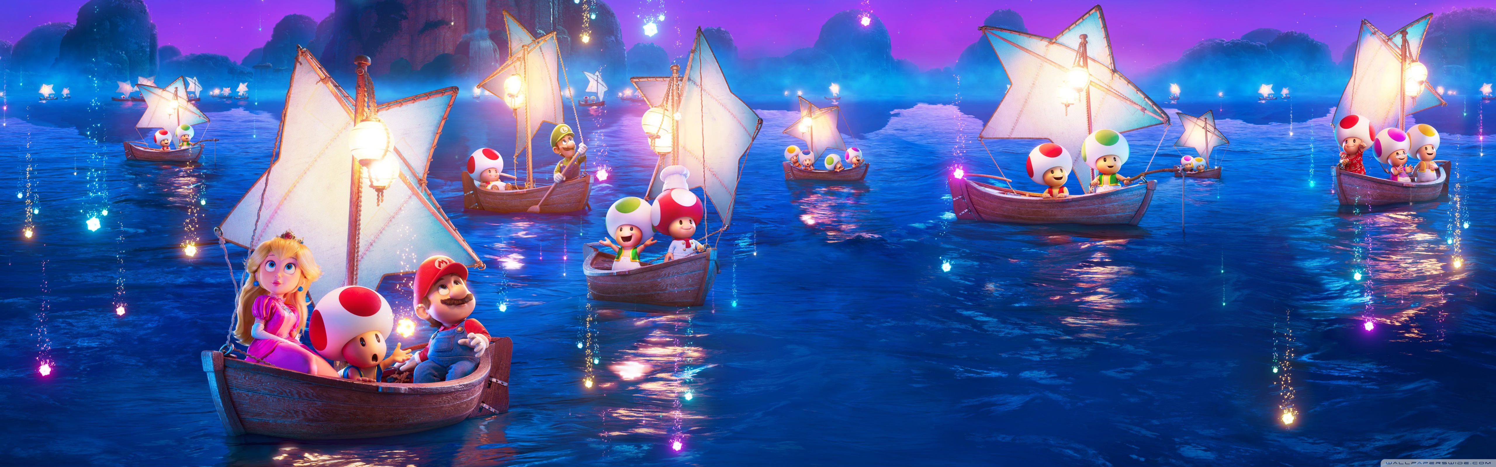 The Super Mario Galaxy Movie Mushroom Kingdom 4K UHD Wallpaper for ...