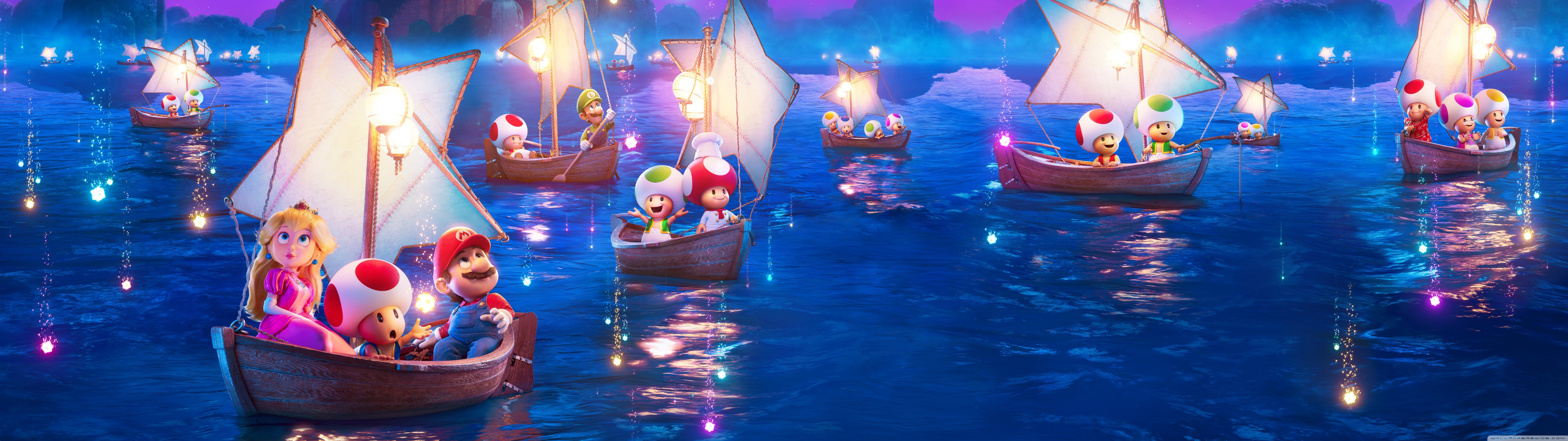 The Super Mario Galaxy Movie Mushroom Kingdom 4K UHD Wallpaper for ...