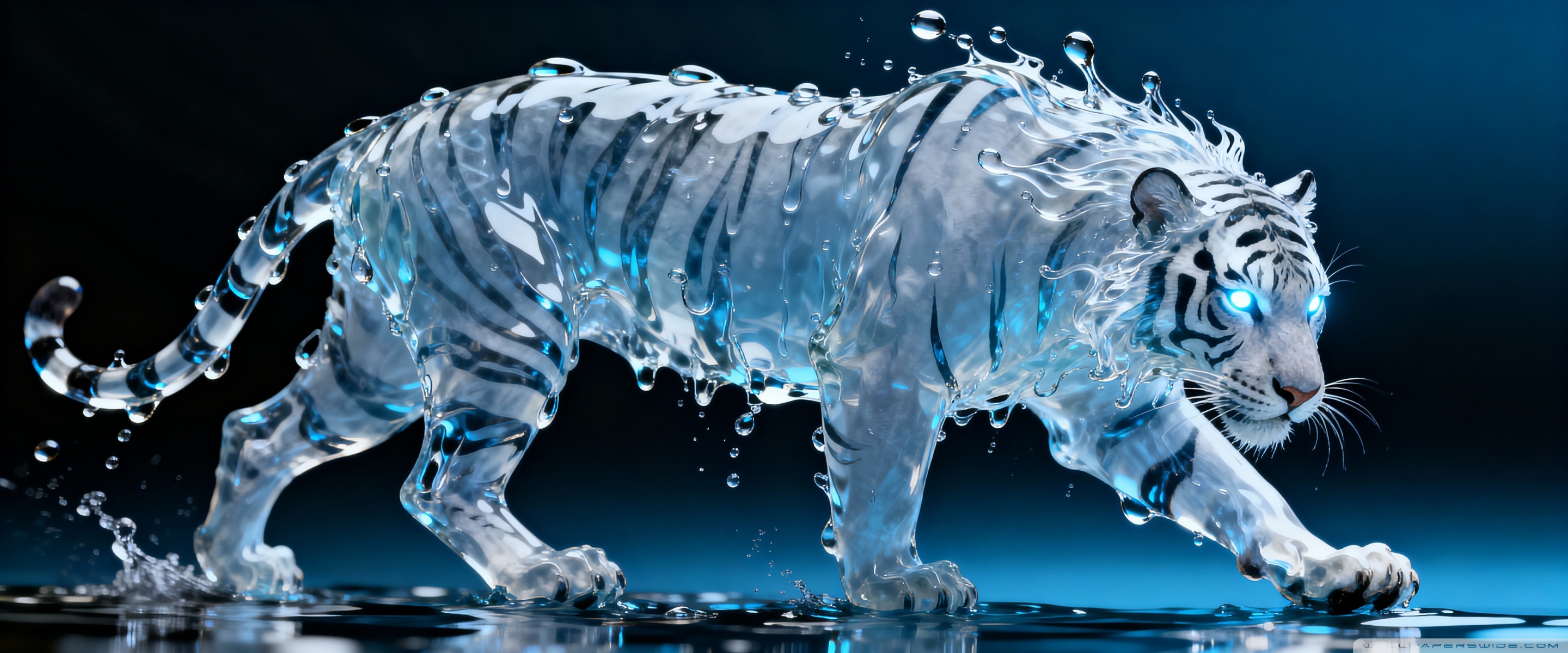 Water Tiger 4K UHD Wallpaper for UltraHD Desktop and TV : Widescreen ...